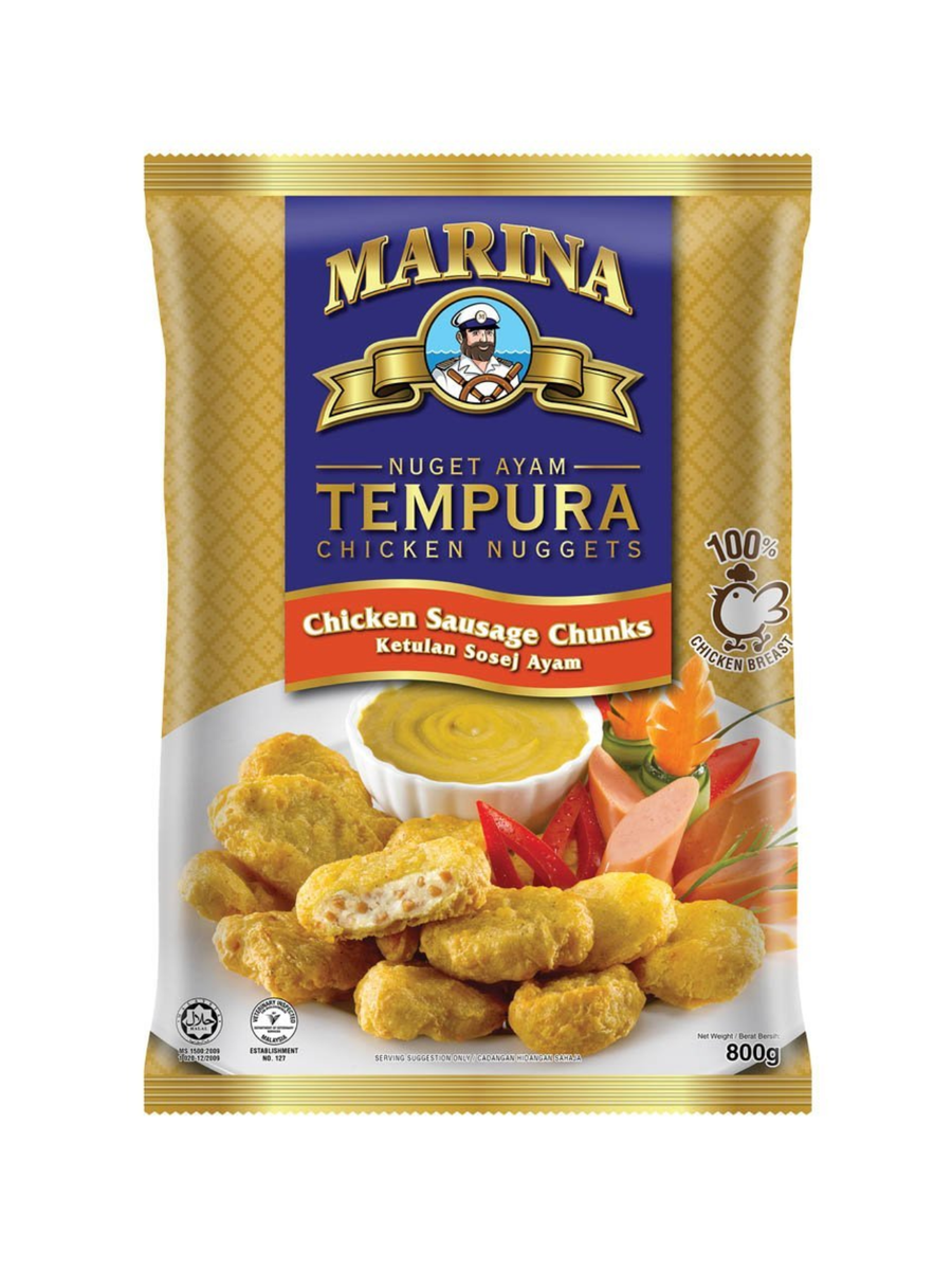 MARINA TEMPURA CHICKEN NUGGET SAUSAGE CHUNK 750G – Village Grocer ...