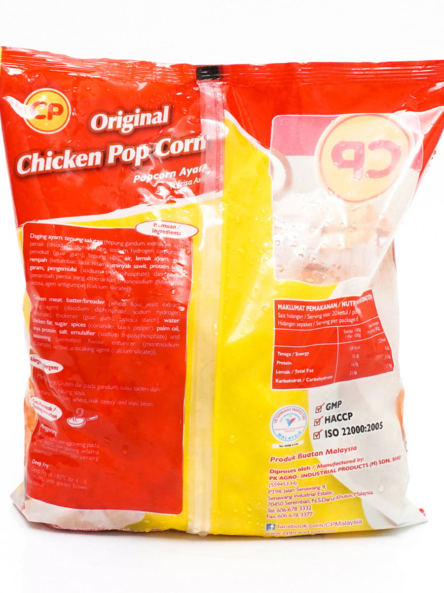 CP CHICKEN POPCORN ORIGINAL 550G – Village Grocer - Tamarind Square