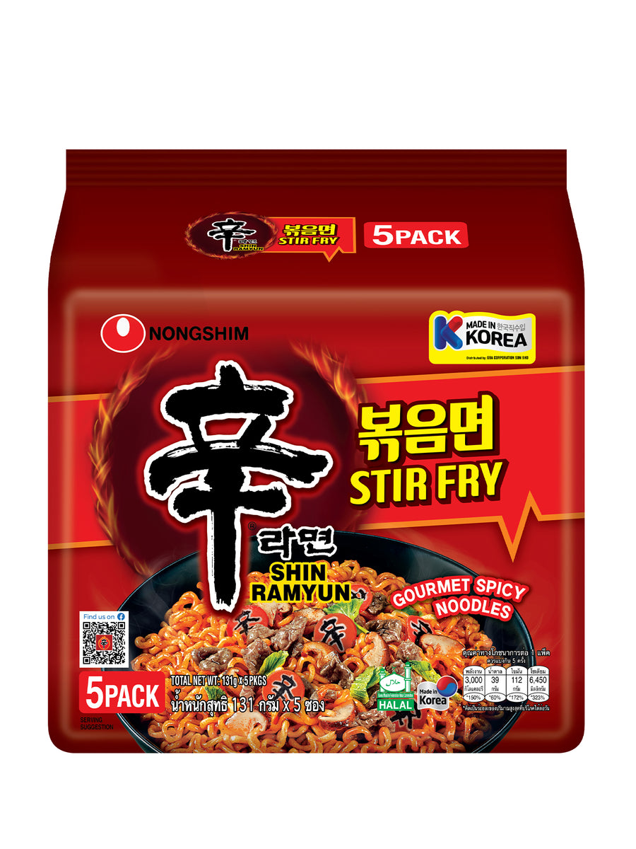 NONGSHIM SHIN RAMYUN STIR FRY 5X135G – Village Grocer - Tamarind Square