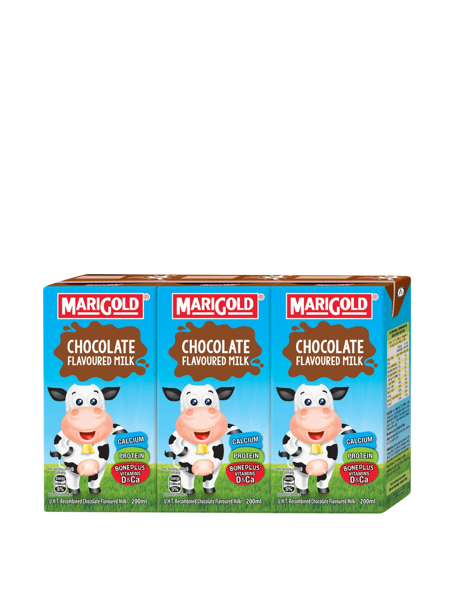MARIGOLD UHT CHOCOLATE MILK 3X200ML – Village Grocer - Tamarind Square
