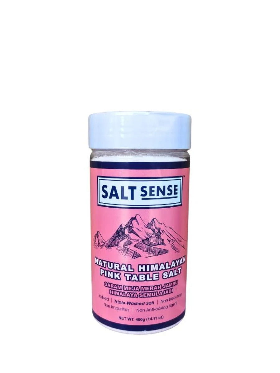 SALT SENSE NAT HIMALAYAN PINK TABLE SALT 400G – Village Grocer ...