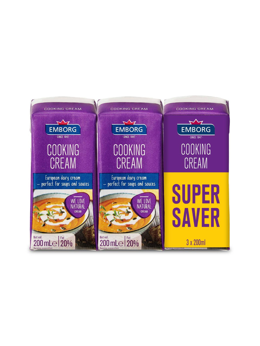 EMBORG UHT COOKING CREAM VP 3*200ML – Village Grocer - Tamarind Square