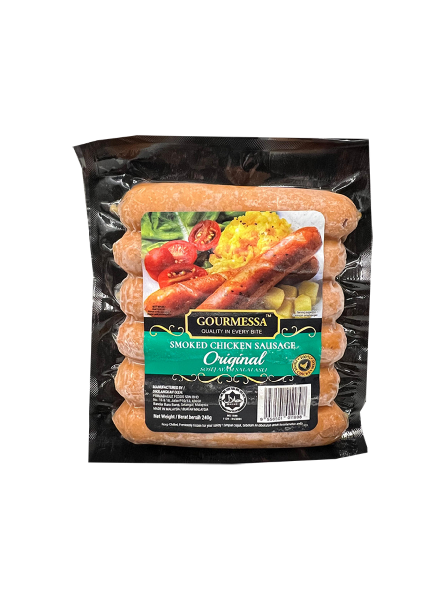 GOURMESSA SMOKED CHICKEN SAUSAGE ORIGINAL 240G – Village Grocer ...