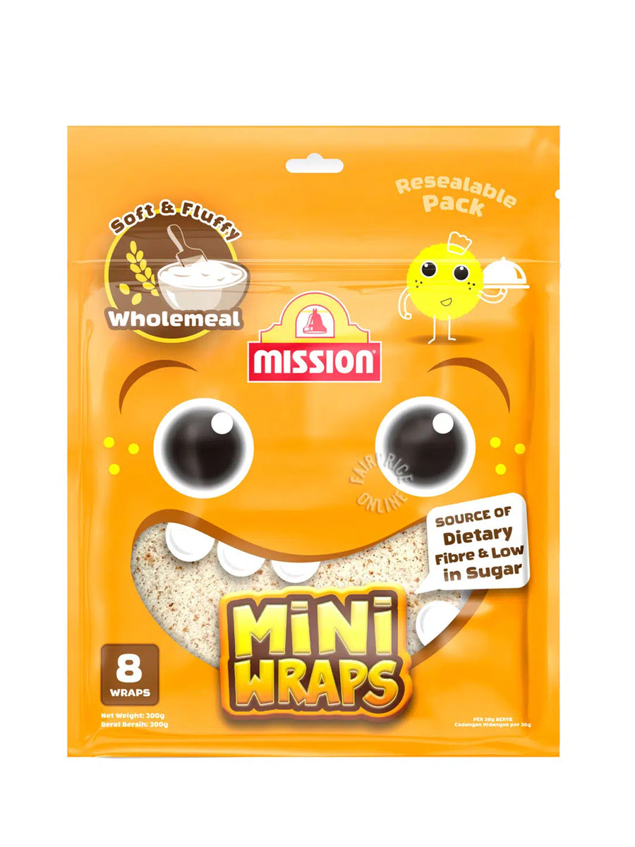 MISSION MINI WRAPS WHOLEMEAL 300G – Village Grocer - Tamarind Square