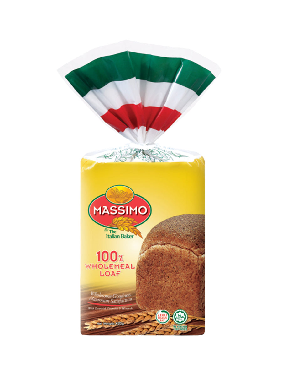 MASSIMO 100 WHOLEMEAL LOAF 400G – Village Grocer - Tamarind Square