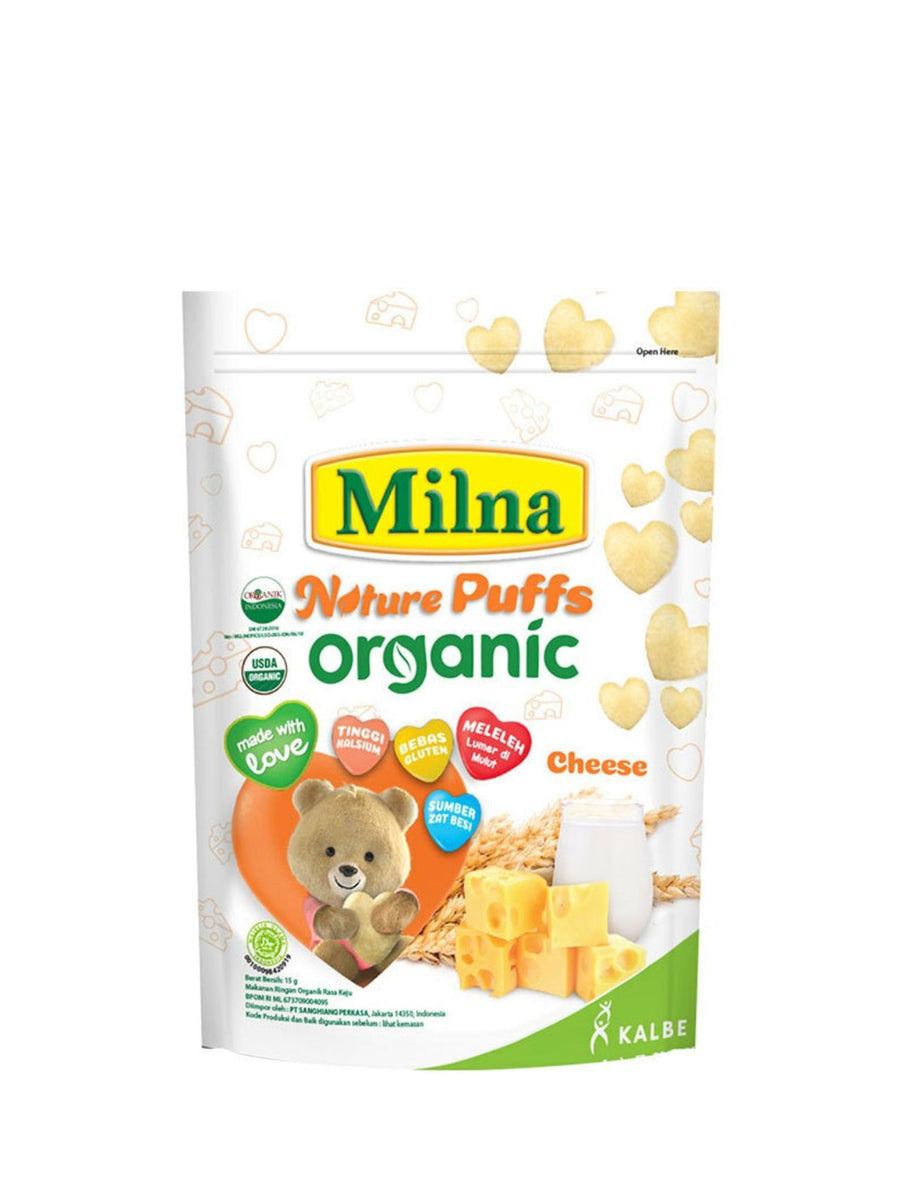 MILNA NATURE PUFF ORGANIC CHEESE 15G – Village Grocer - Tamarind Square