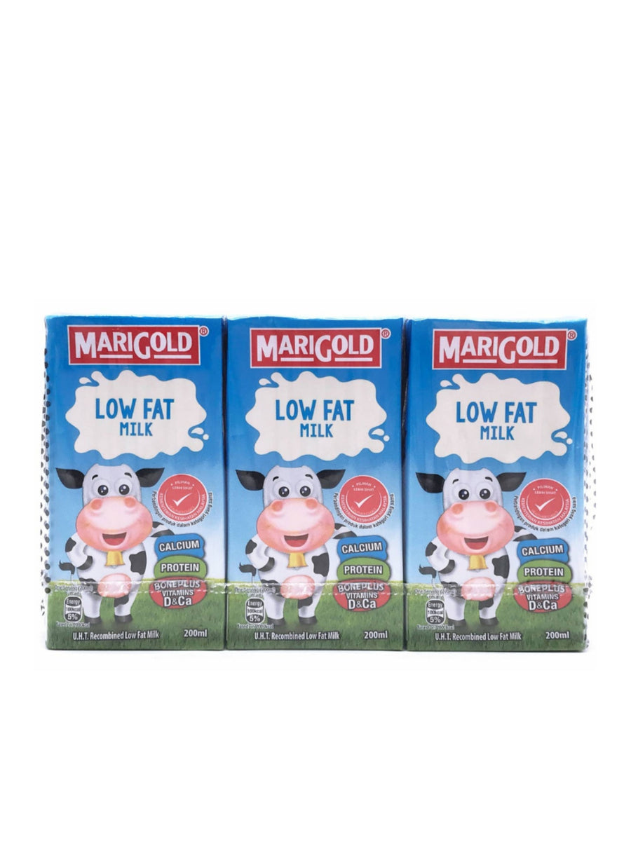 MARIGOLD UHT LOW FAT MILK 3X200ML – Village Grocer - Tamarind Square